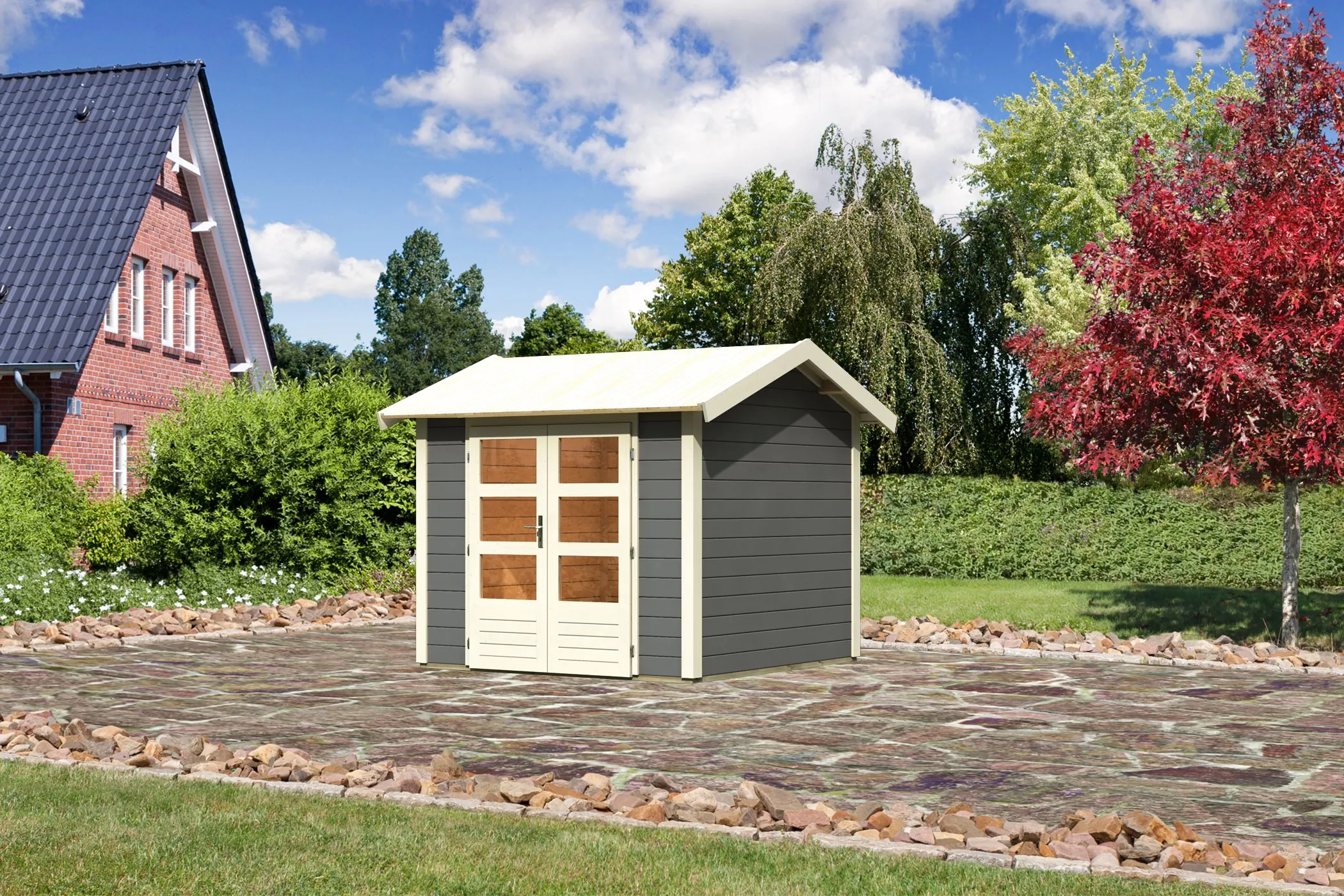 Gartenhäuser flachdach mit anbau kaufen bei OBI